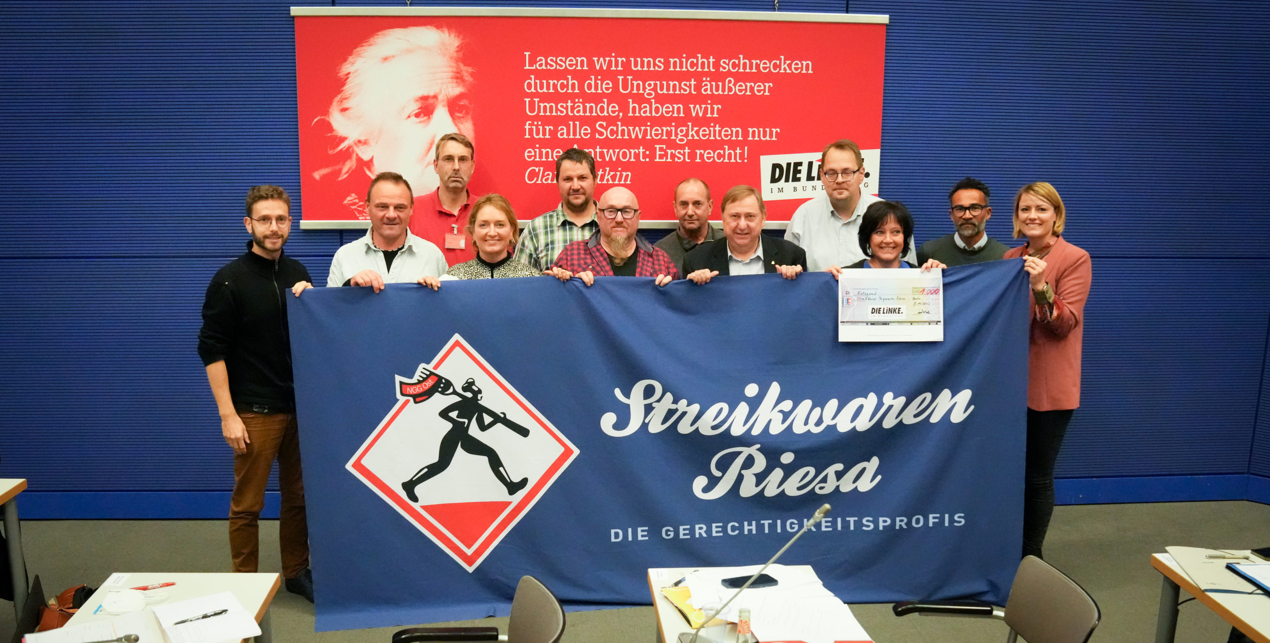 Streik bei den Teigwaren Riesa - Dr. André Hahn Streik bei den Teigwaren Riesa - Dr. André Hahn